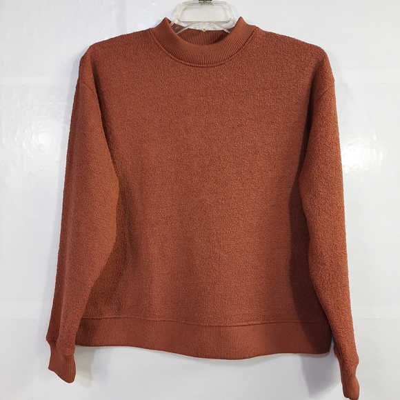 Zara | Sweaters | Zara Basic Rusty Textured Knit Sweater Women ...
